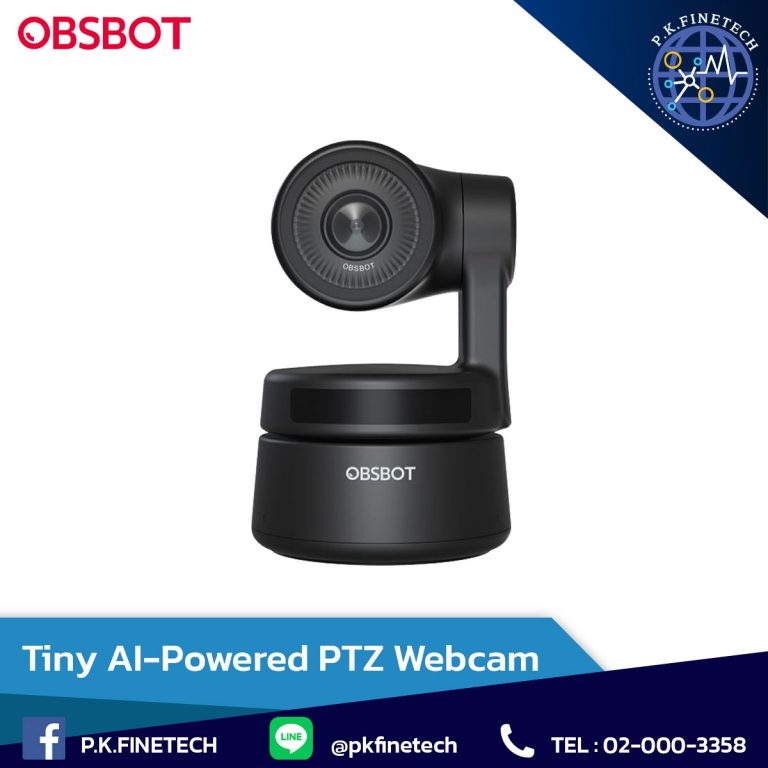 OBSBOT Tiny AI-Powered PTZ Webcam - P.K. Finetech.co.th